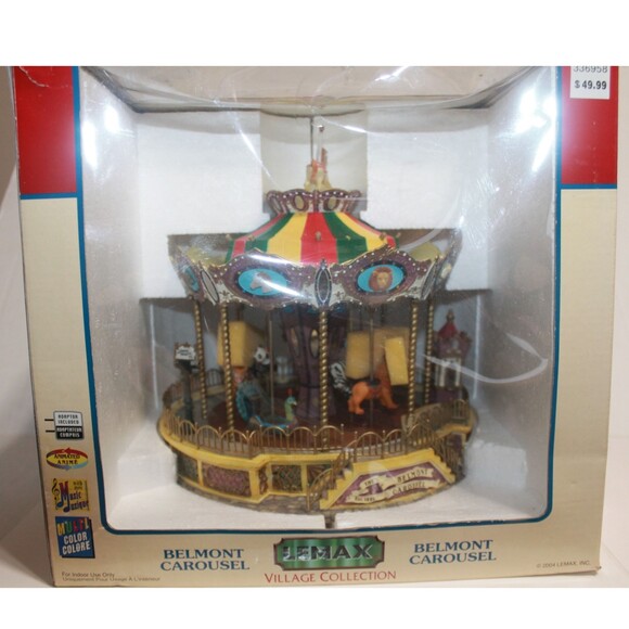 Holiday | New Lemax Village Collection Belmont Carousel Christmas ...